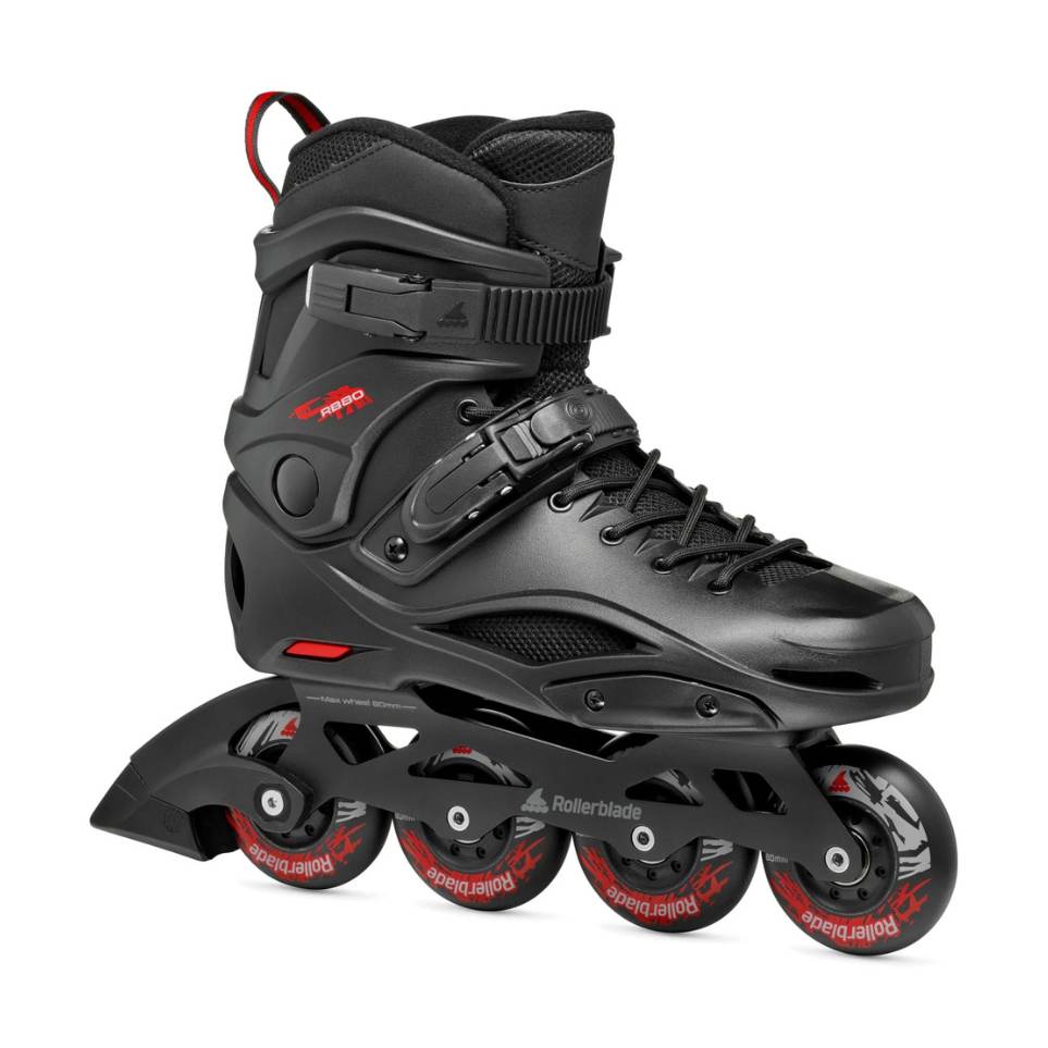 Rollerblade RB 80 Black Red Inline Skates Urban - Lucky Skates