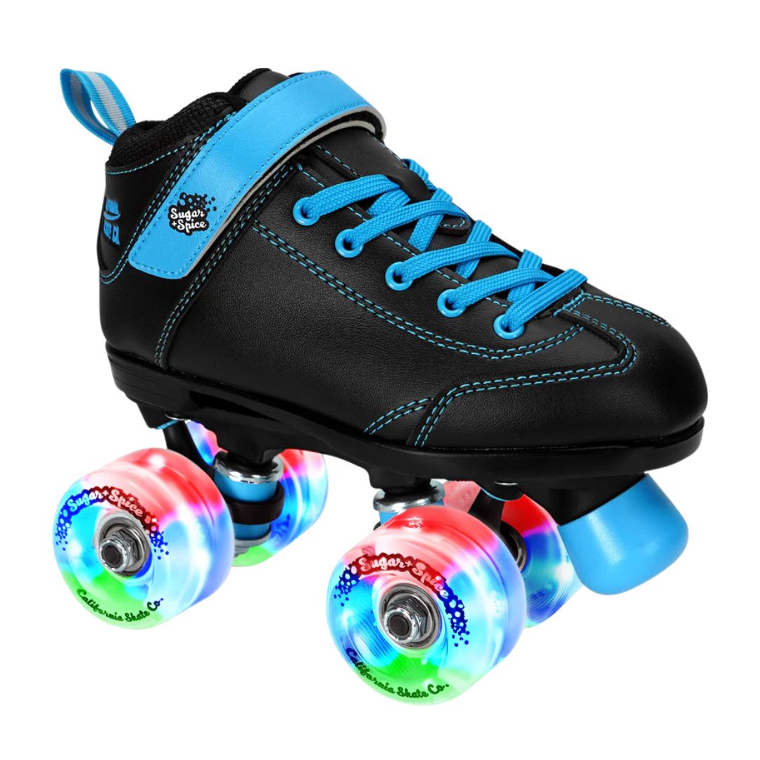 Sure-Grip Sugar And Spice Black Roller Skates - Lucky Skates