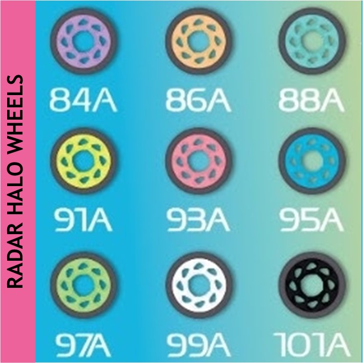 Radar Halo Roller Skate Wheels 84A - Lucky Skates – Lucky Skates Pty Ltd