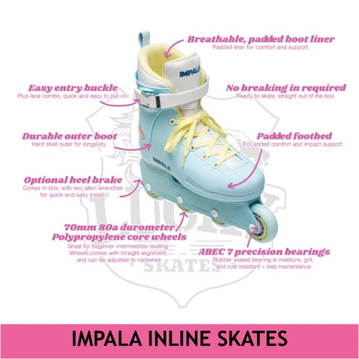 Impala Lightspeed Sky Blue Inline Skates - Lucky Skates – Lucky Skates ...